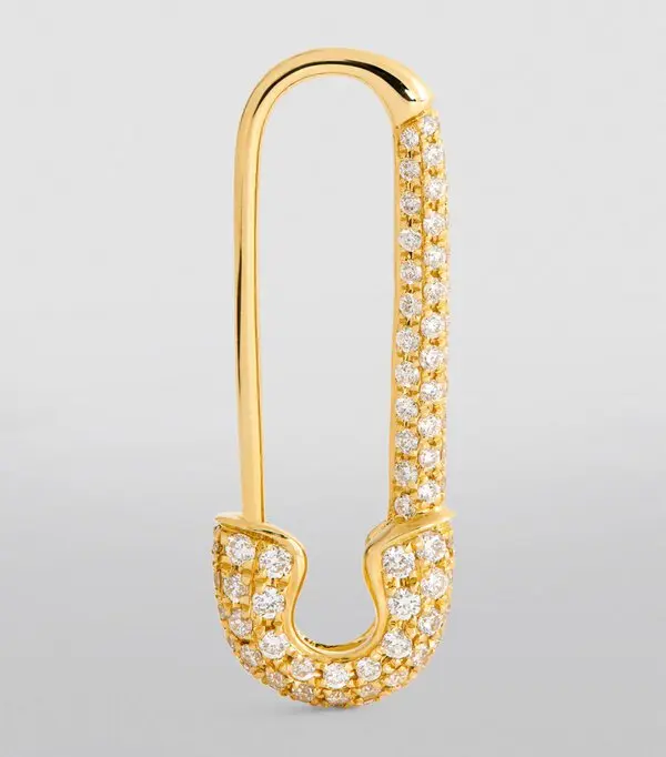 ANITA KO Safety Pin Single Right Earring - Gold