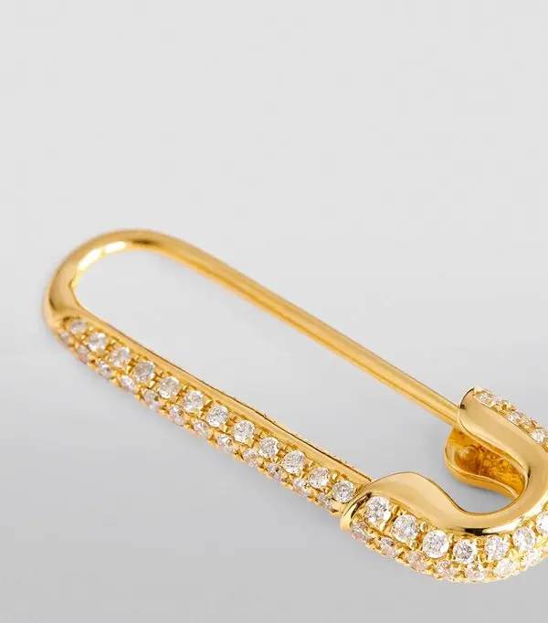ANITA KO Safety Pin Single Right Earring - Gold