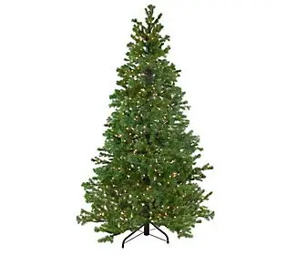 NORTHLIGHT 6.5' Pre-lit Medium Pine Artificial Istmas Tree - One-color