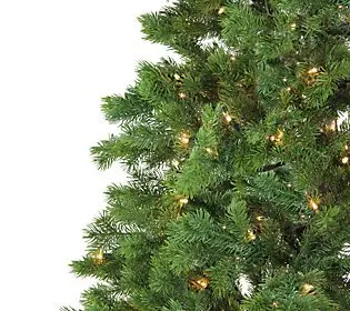 NORTHLIGHT 6.5' Pre-lit Medium Pine Artificial Istmas Tree