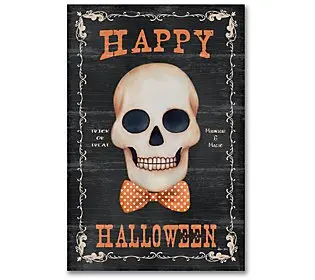 COURTSIDE MARKET Halloween Vintage Sign 12x18 C Anvas Wall Art - One-color