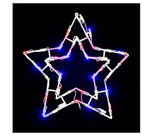 VICKERMAN 17' Star Christmas Window Silhouette, Led Lights