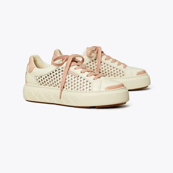 Tory Burch Ladybug Sneaker - Optic White/shell Pink