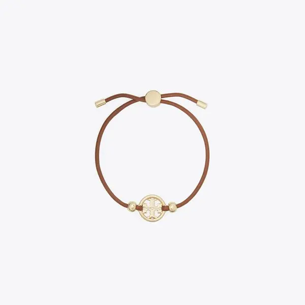 Tory Burch Icon Slider Bracelet - Tory Gold/cuoio