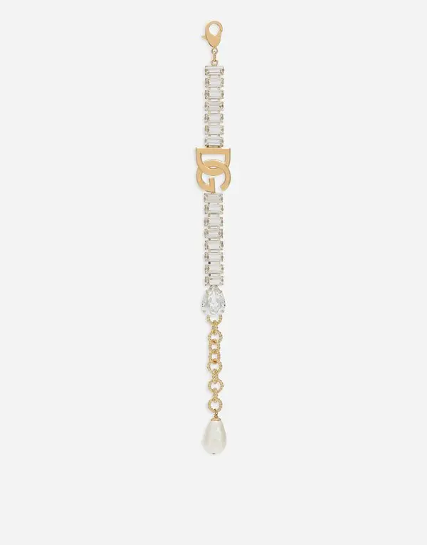 Dolce & Gabbana Bracelet With Rhinestones And Dg Logo