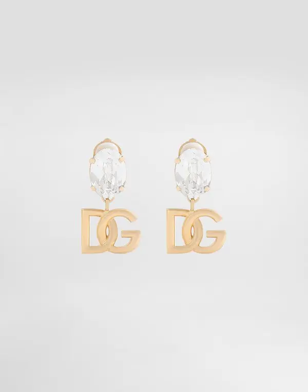 Dolce & Gabbana Logo Clip-on Earrings - Gold