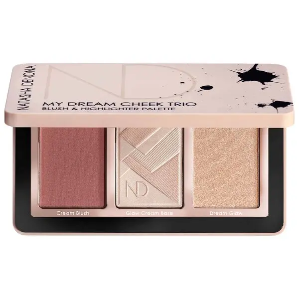 NATASHA DENONA My Dream Cheek Trio Cream Blush, Glow Cream Base And Glow Powder Highlighter - One-color