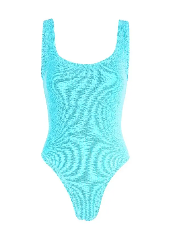 Hunza G Crinkle One-piece Swimsuit - Aqua