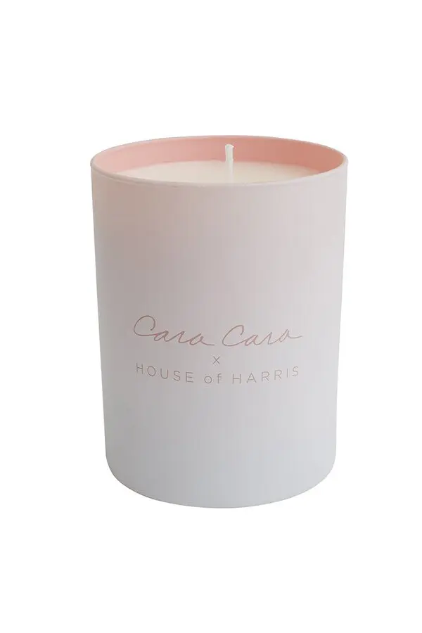 Cara Cara X House Of Harris, Golden Hour Candle - Stripe Ivory Multi
