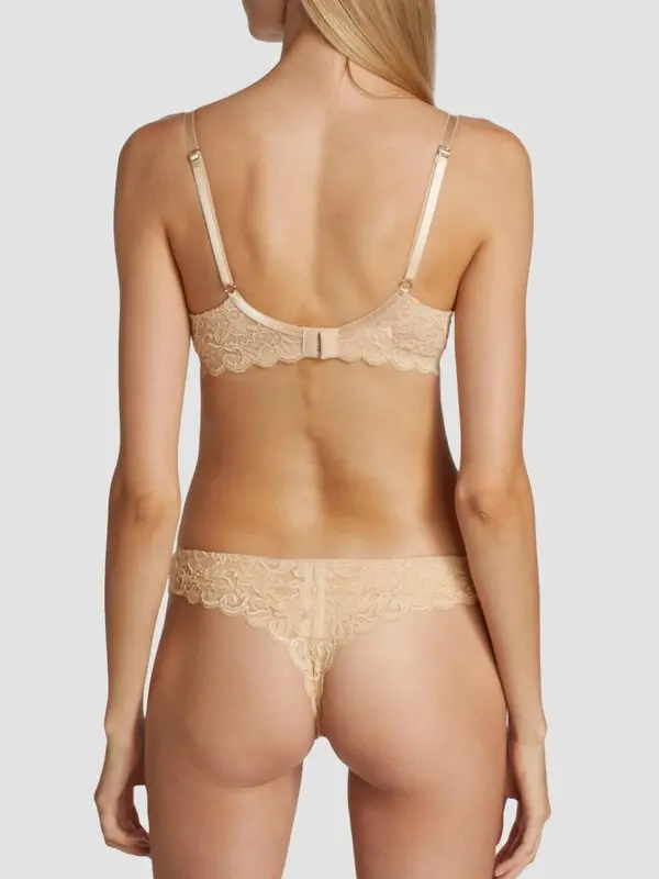 Hanro Luxury Mots Lace T-shirt Bra - Beige