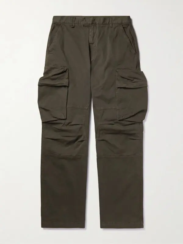 Moncler Wide-leg Stretch-cotton Cargo Trousers