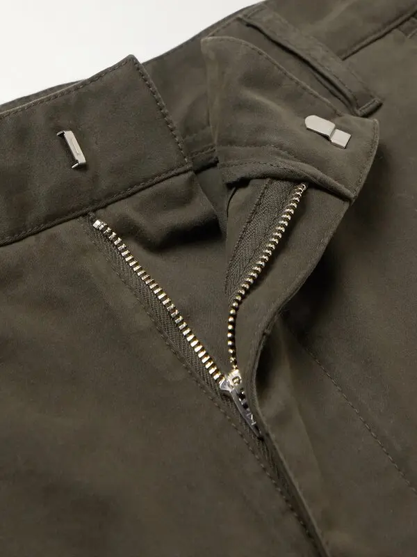 Moncler Wide-leg Stretch-cotton Cargo Trousers