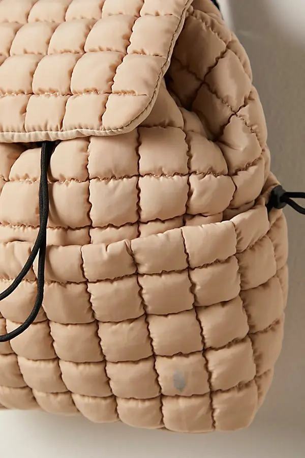 FREE PEOPLE Quilted Hiker Backpack Ivory NWT Free People Quilted Hiker Backpack Like new | Mercari main image 3