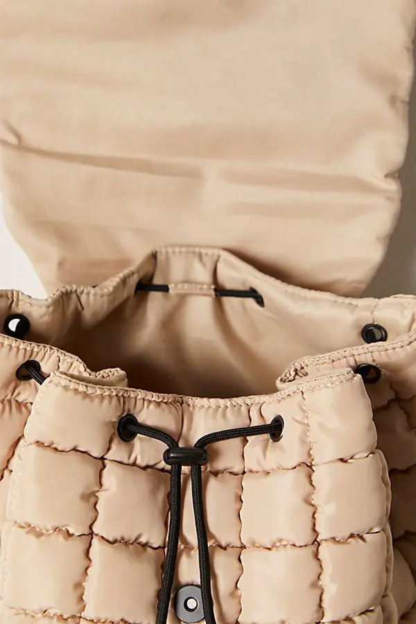 Free People Quilted Hiker Pack - Ivory | Editorialist display picture 2