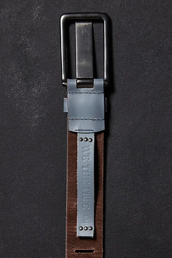 Free People We The Free Jona Leather Belt - Stone Heart