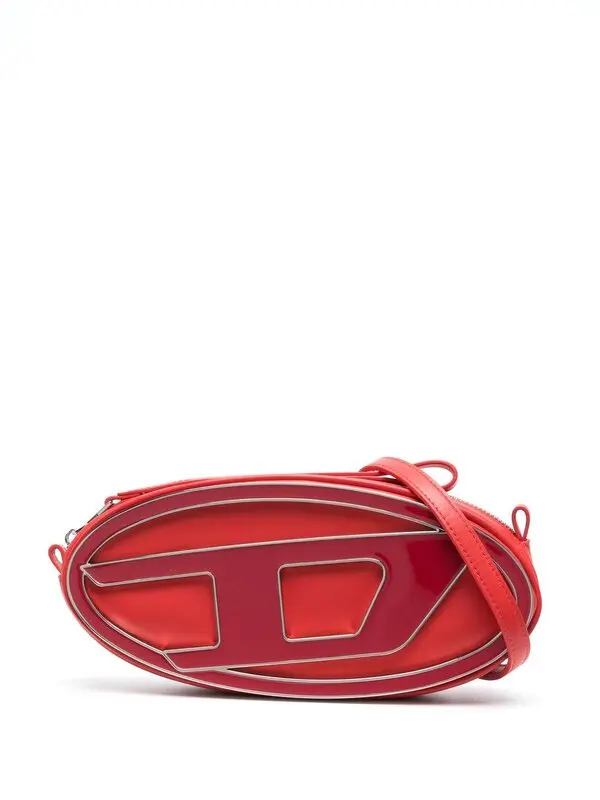 Diesel 1dr Pouch Logo-Plaque Crossbody Bag - Red | Editorialist