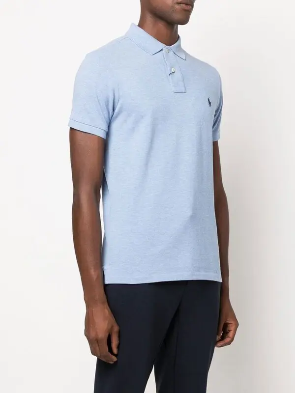 Polo Ralph Lauren Embroidered-logo Polo Shirt - Blue