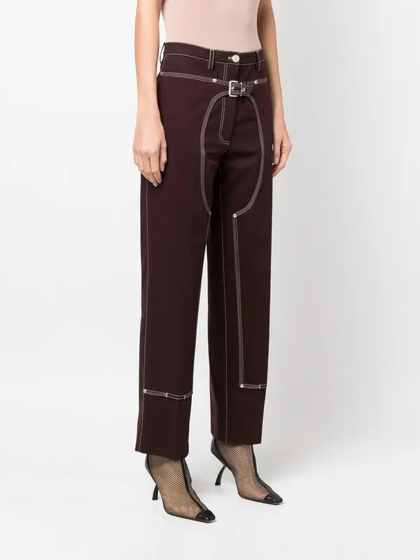 Stella McCartney Contrast Stitch Straight-leg Trousers