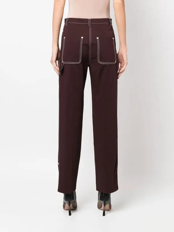 Stella McCartney Contrast Stitch Straight-leg Trousers