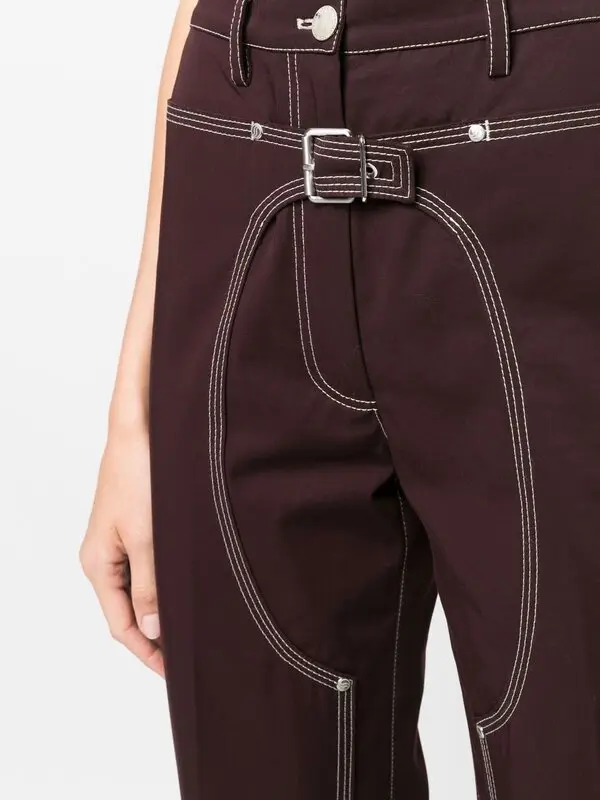 Stella McCartney Contrast Stitch Straight-leg Trousers