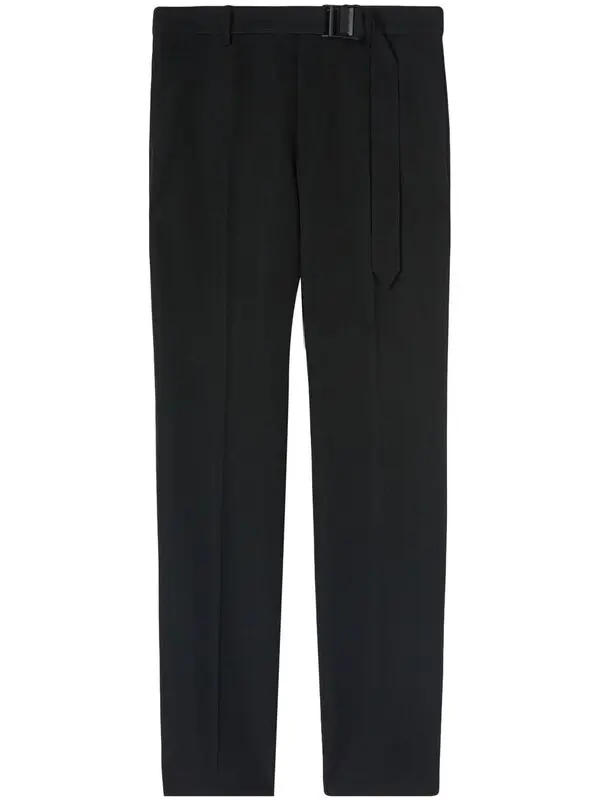 Off-White Belted Slim-fit Trousers