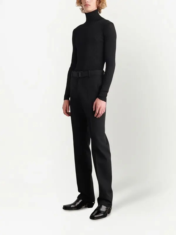 Off-White Belted Slim-fit Trousers