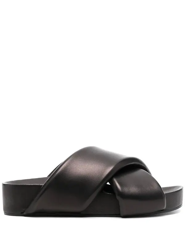 JIL SANDER Crossover Strap Sandals