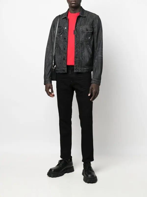 Dsquared2 Studded Denim Trucker Jacket