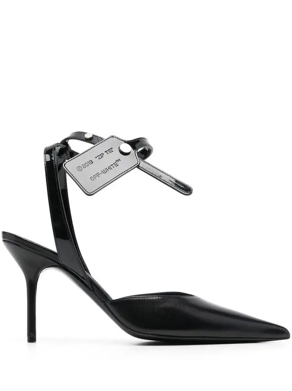 Off-White Varnish 95mm Pumps