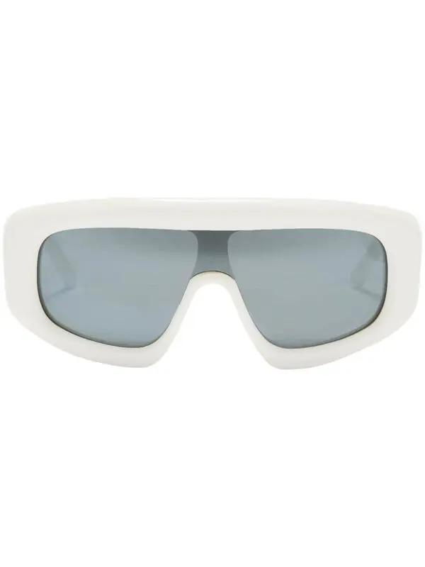 Palm Angels Carmel Shield-frame Sunglasses - White