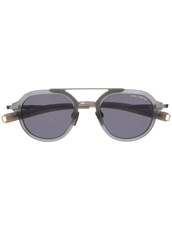Dita Round Pilot Sunglasses - Grey