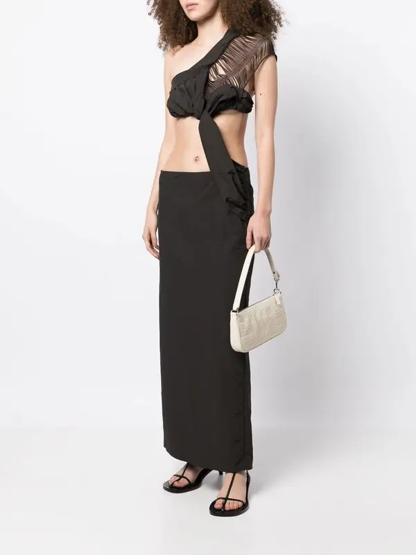 Christopher Esber Fringed Column Maxi Dress