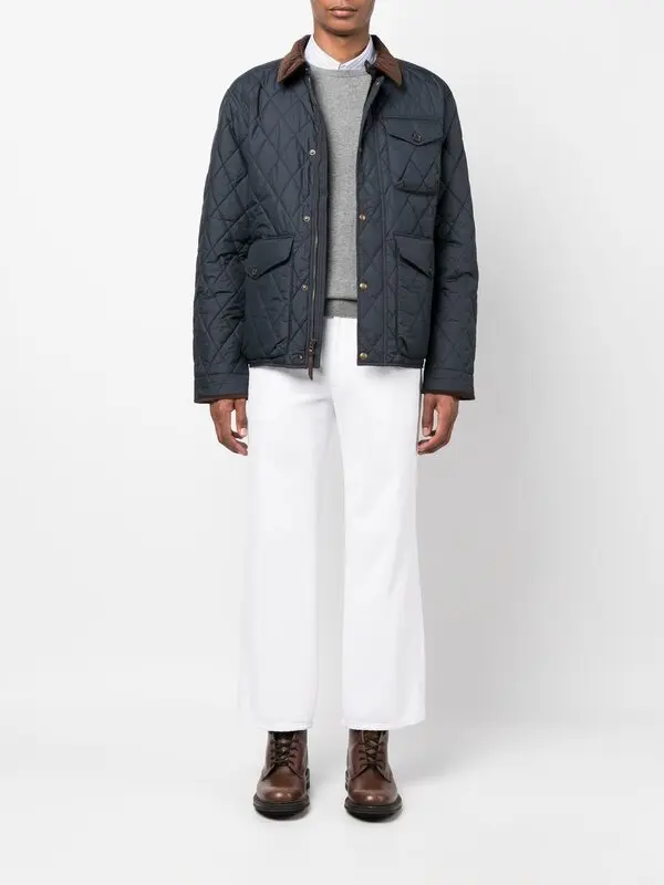 Polo Ralph Lauren Pouch-pocket Quilted Jacket - Blue