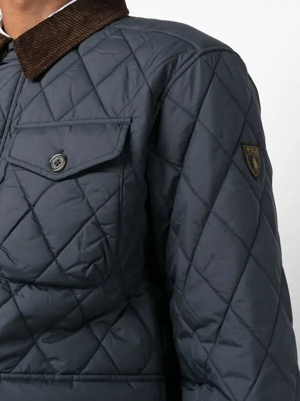 Polo Ralph Lauren Pouch-pocket Quilted Jacket - Blue