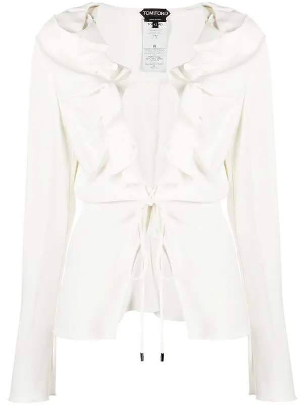 TOM FORD Tie-fastening Long-sleeve Top