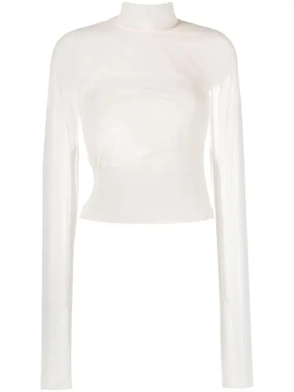 Eckhaus Latta High-neck Mesh Top