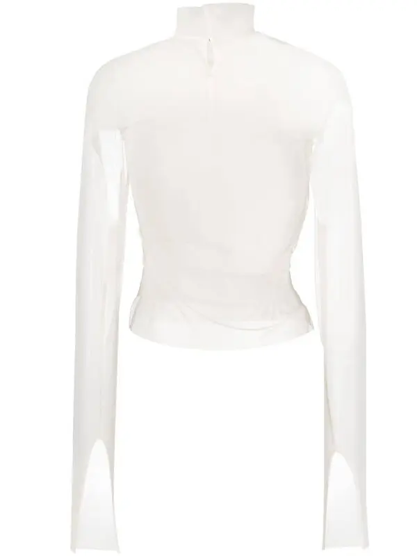 Eckhaus Latta High-neck Mesh Top