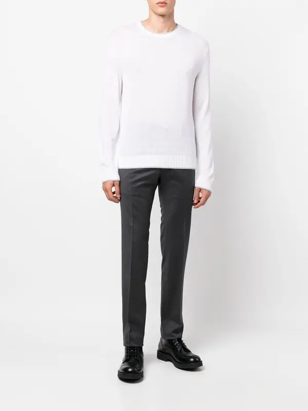 PT TORINO Slim-cut Tailored Trousers - Grey