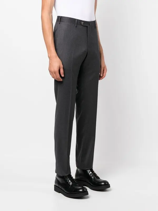 PT TORINO Slim-cut Tailored Trousers - Grey