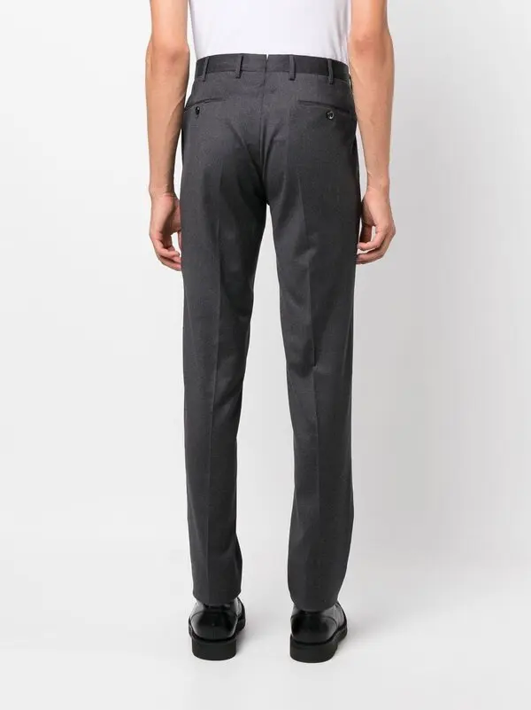 PT TORINO Slim-cut Tailored Trousers - Grey