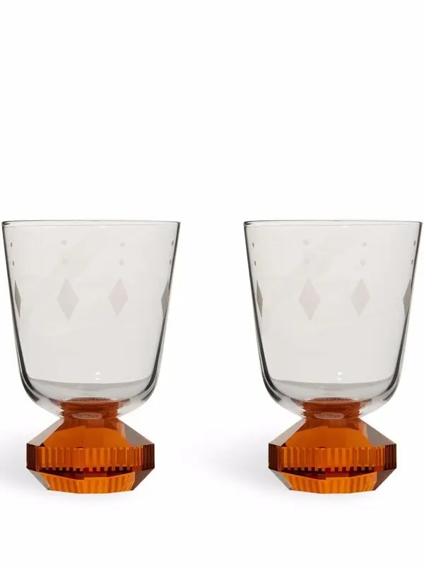 REFLECTIONS COPENHAGEN Chelsea Set Of Two Glasses - Red