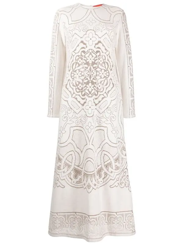 La DoubleJ Lacey Maxi Dress - White