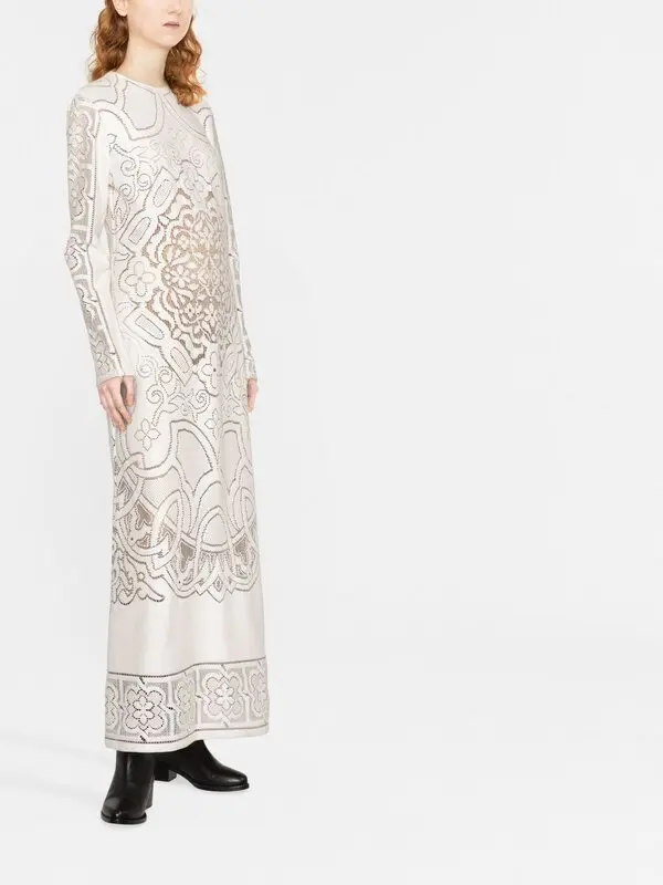 La DoubleJ Lacey Maxi Dress - White