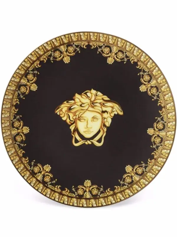 Versace Baroque Nero Plate - Black