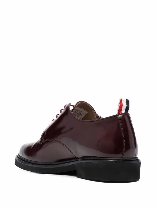 Thom Browne Leather Derby Shoes - Red