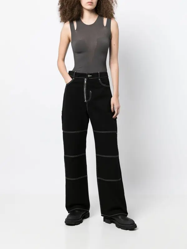 DION LEE Cut-out Detail Tank Top