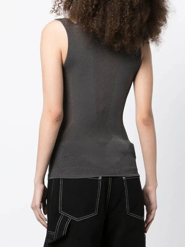 DION LEE Cut-out Detail Tank Top