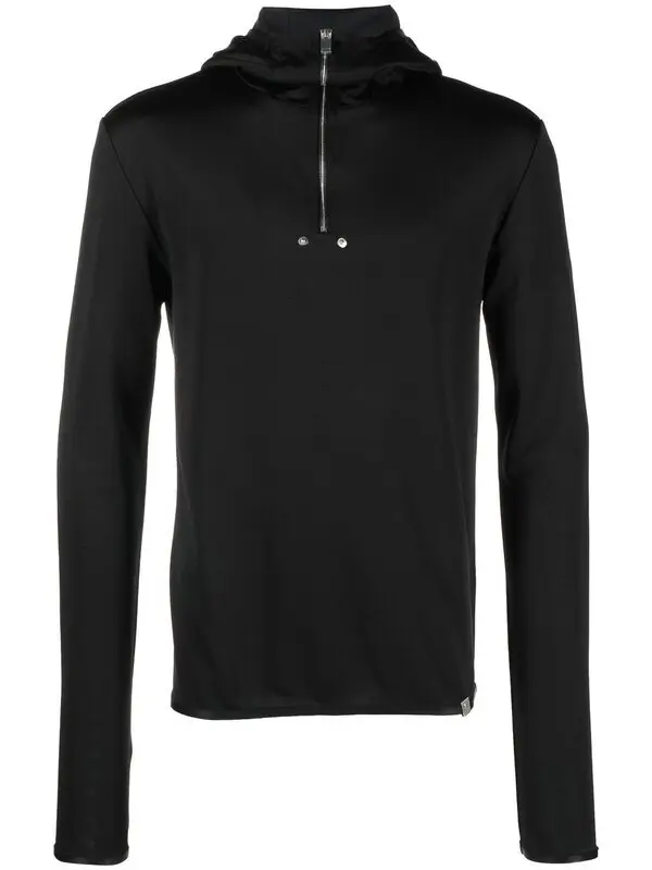 1017 Alyx 9sm Half-zip Long-sleeved Sweatshirt - Black