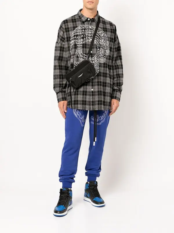 HACULLA. Slogan-print Skull Shirt - Grey