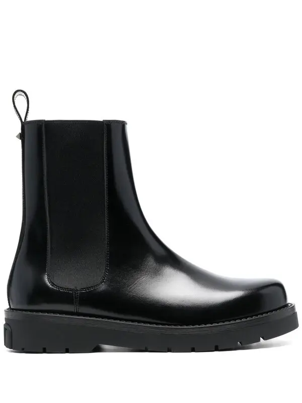Valentino Garavani Leather Chelsea Boots